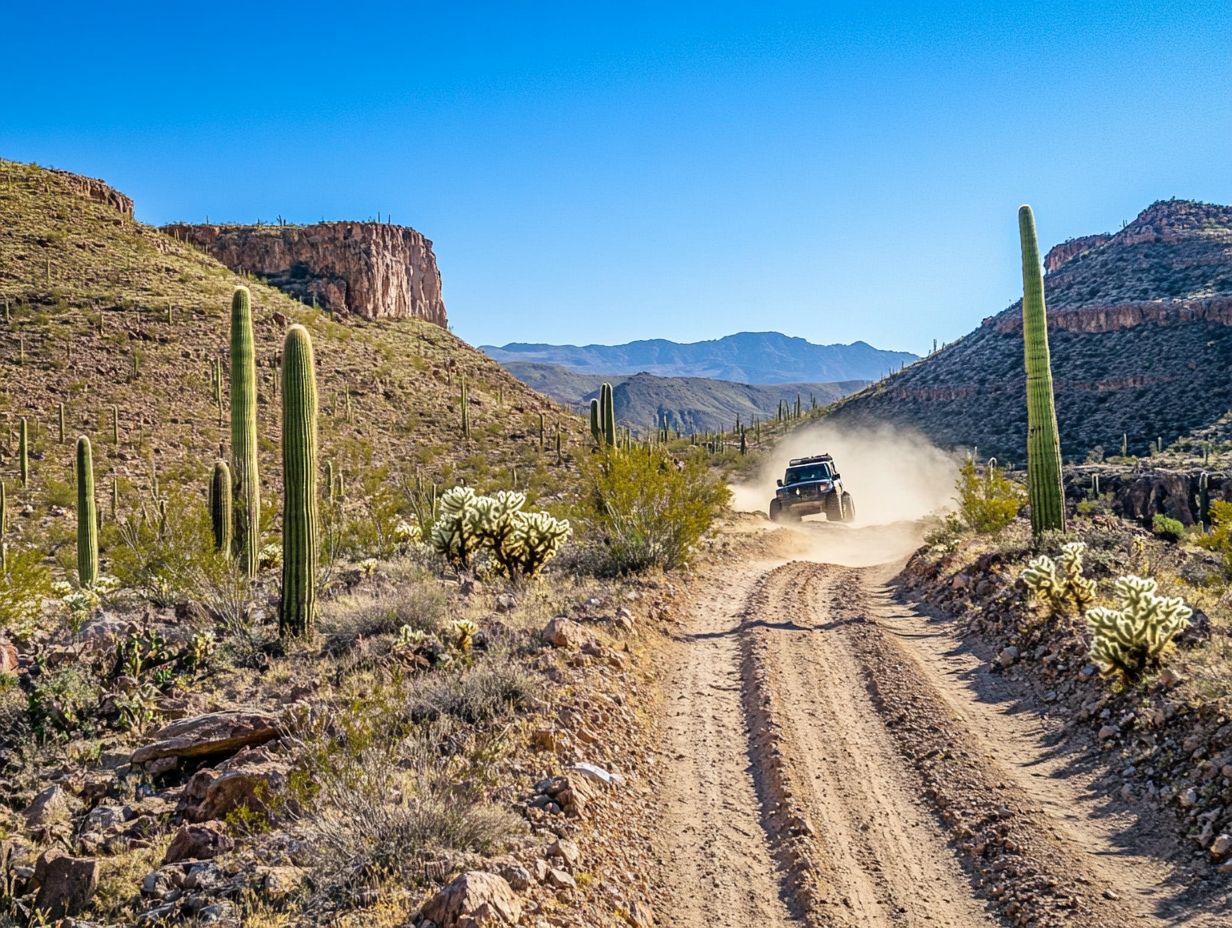 Off-Roading: Smiley Rock Trail near Jerome Arizona
