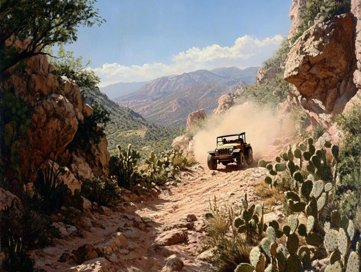 Off-Roading: Smiley Rock Trail near Jerome Arizona